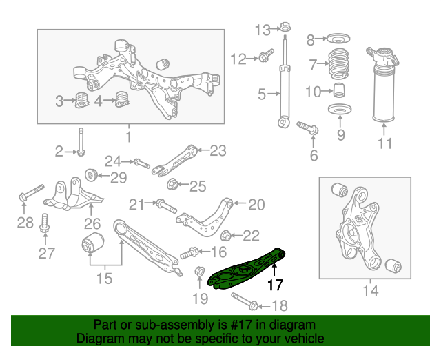 84059879 GM Rear Lower Suspension Control Arm | GM Parts Store