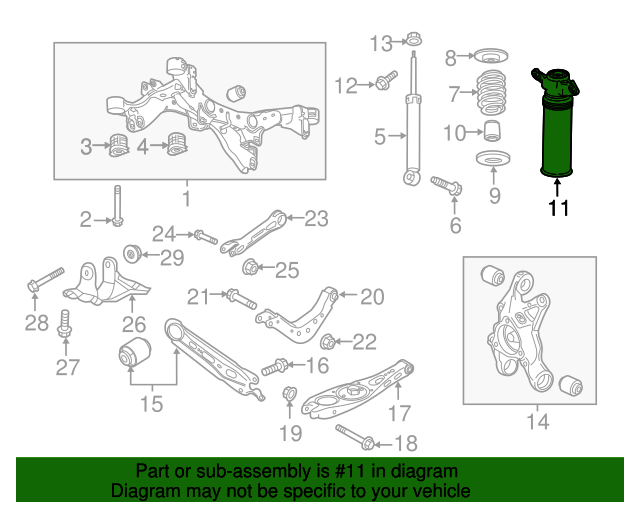 84871917 - Rear Shock Absorber Mount - 2018-2023 GM | Findlay Part
