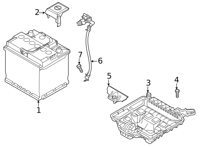 37150-K4000 - Battery Tray 2019-2021 Kia Niro EV | Kia.Parts Store
