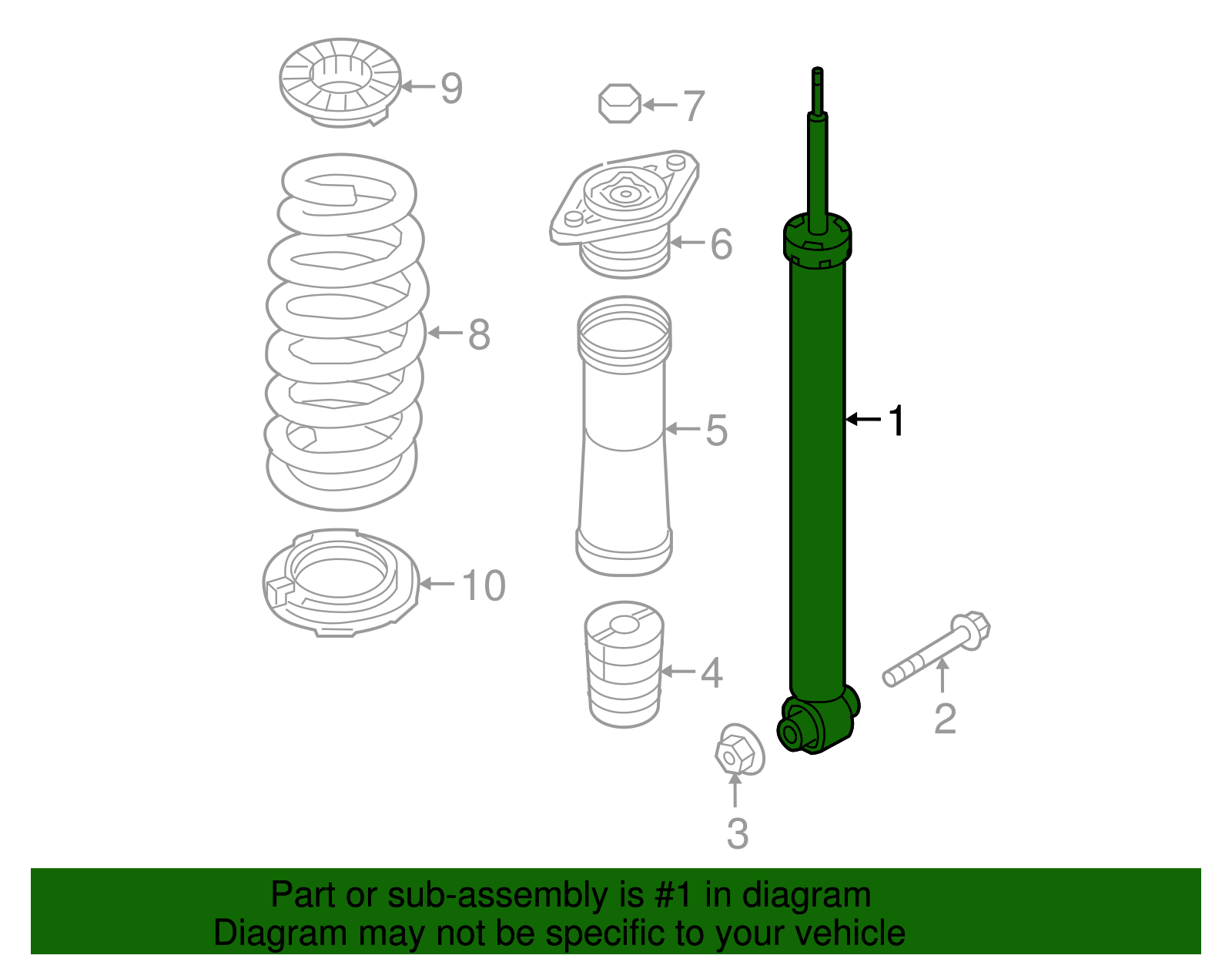 55311-F6900 - Suspension Shock Absorber 2016-2020 Kia | Kia.Parts Store