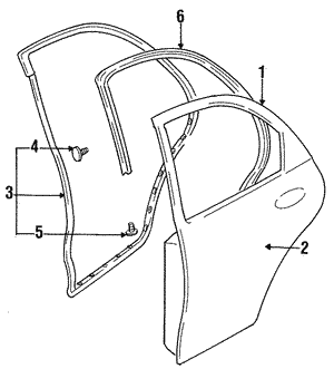 Shop OEM Mazda Weather Stripping Components Online | Mazda Parts Connect
