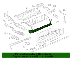 2018-2022 Volkswagen Side Reinforced 3QF-803-803-A | OEM Parts Online