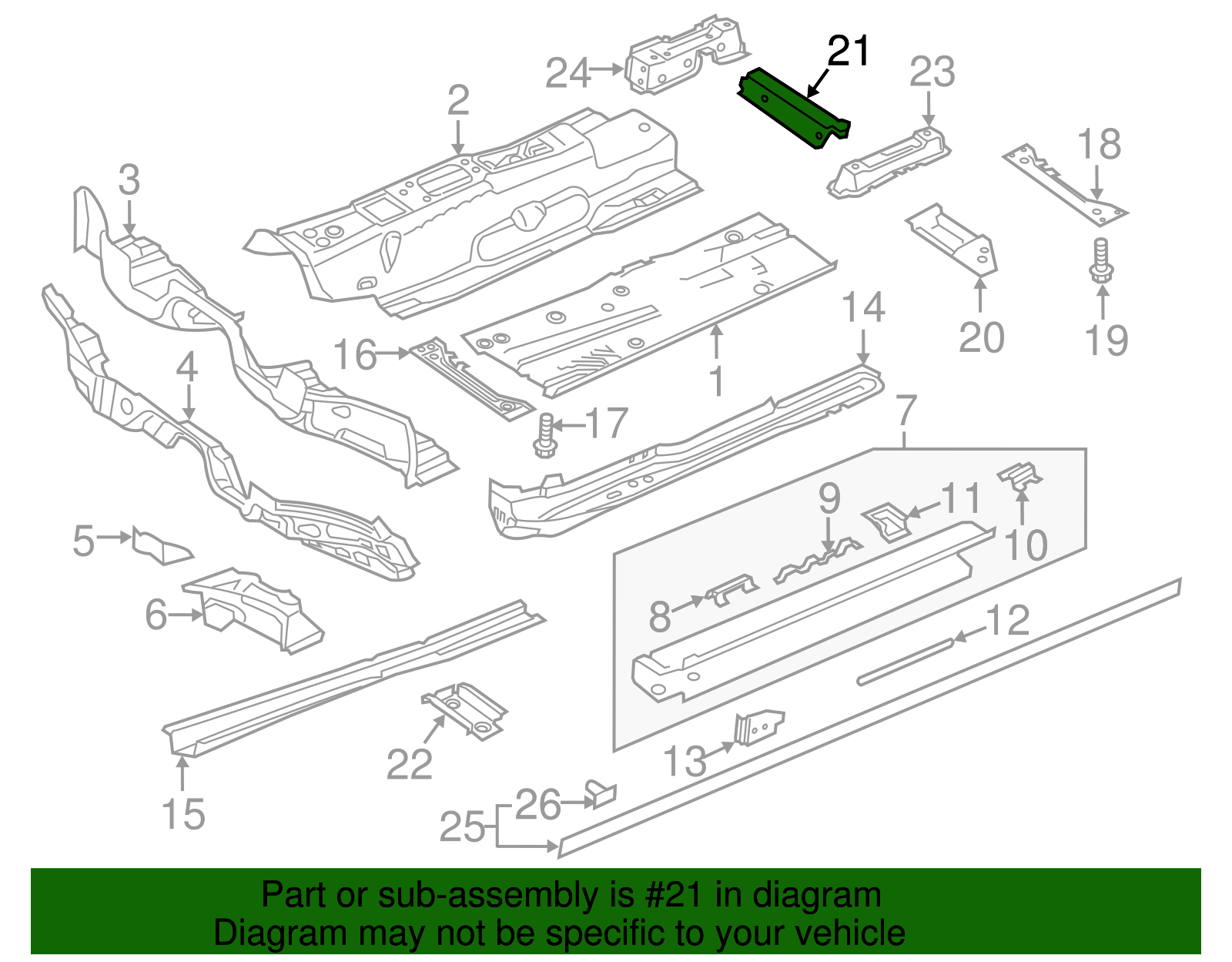2018-2025 Volkswagen Seat Support 3QF-803-233-A | VW Direct Auto Parts
