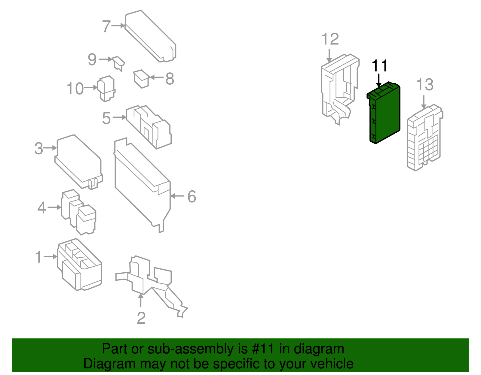 2014-2024 Nissan GT-R Control Module 284B7-62B6A | Team Nissan Inc.