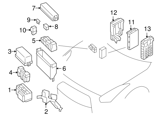 24372-JF00A - Holder - 2009-2021 Nissan GT-R | Nissan OEM Parts Direct