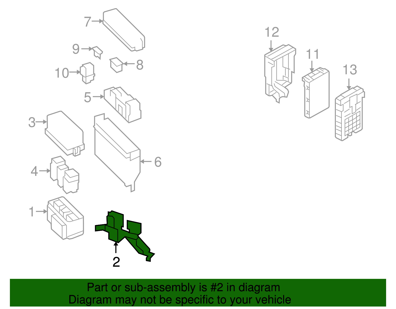 2009-2024 Nissan GT-R Relay Box Bracket 24388-JF10B | Burien Nissan Parts