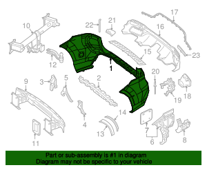 Genuine OEM Bumper Cover | 166-885-10-38-9999 | Fits Select 2016-2019 ...