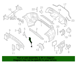 2016-2019 Mercedes-Benz Inner Bracket 166-880-45-00 | MB Online Parts