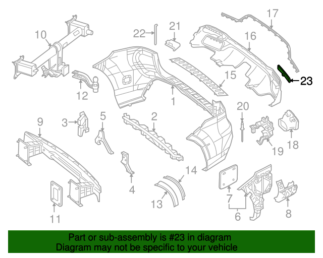 222-820-07-74 - Reflector 2014-2024 Mercedes-Benz | Mercedes-Benz USA Parts