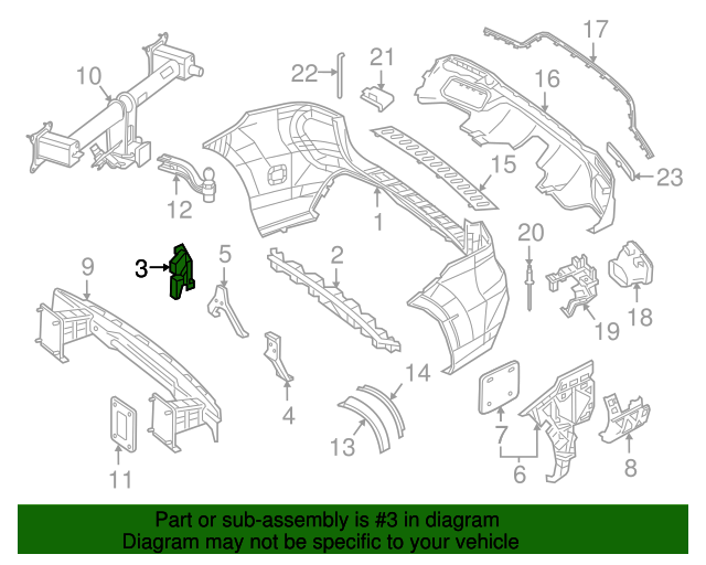 2016-2019 Mercedes-Benz Mount Bracket 166-880-58-03 | MB OEM Parts