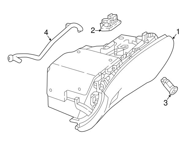 213-680-44-06-9K00 - Glove Box 2017-2020 Mercedes-Benz | Mercedes-Benz ...