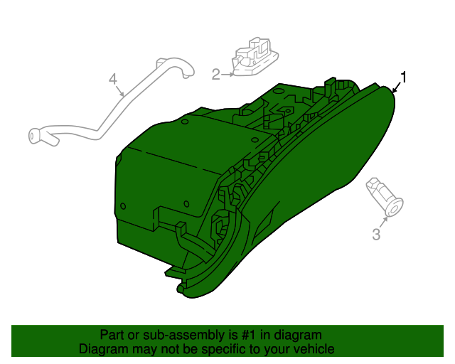 213-680-44-06-8U09 - Glove Box 2017-2020 Mercedes-Benz | Mercedes-Benz ...