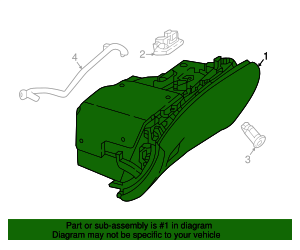 213-680-44-06-9K00 - Glove Box Assembly 2017-2020 Mercedes-Benz ...