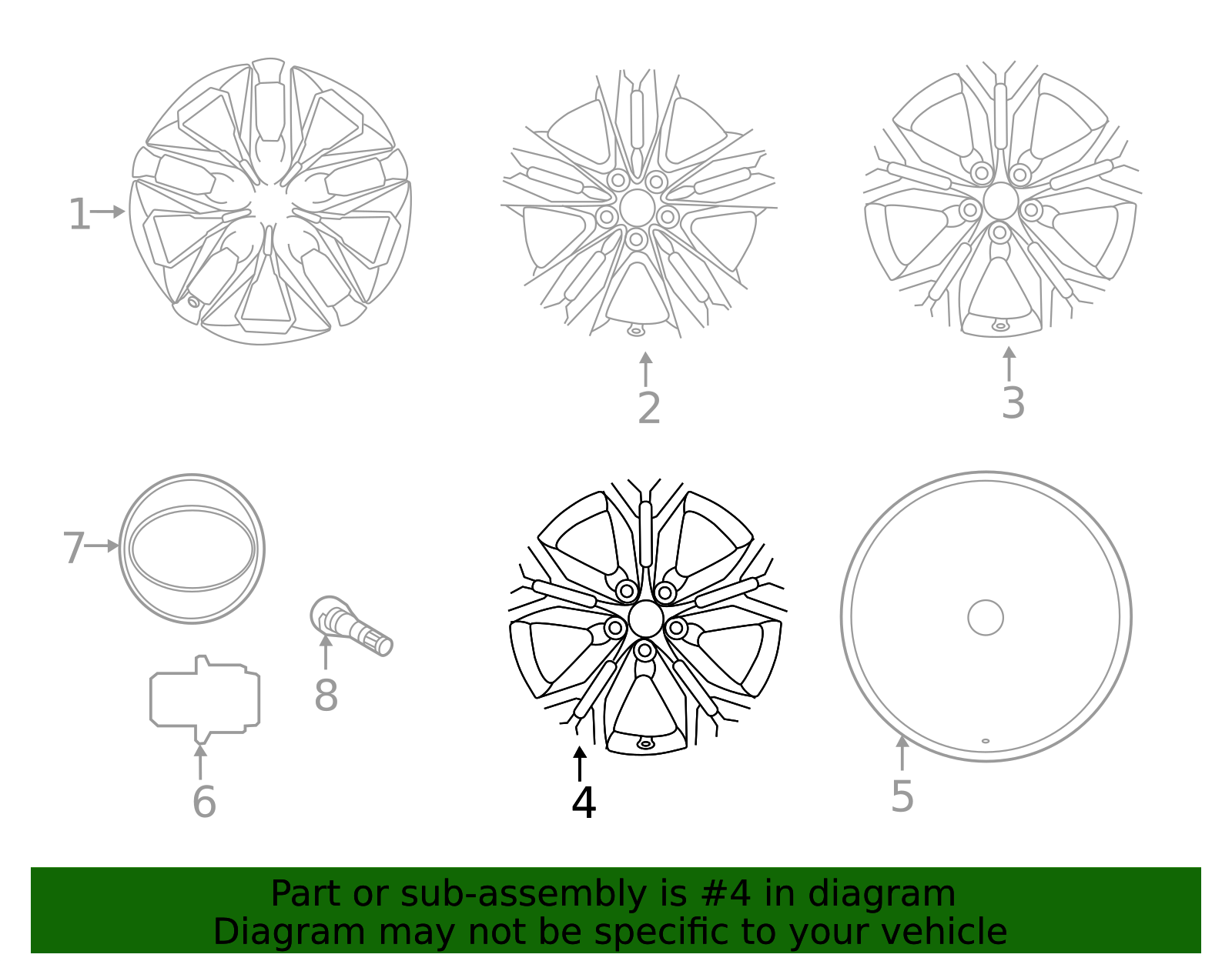 2021-2024 Toyota Sienna Wheel Sub Assembly Clad 4260D-08040 | Toyota ...