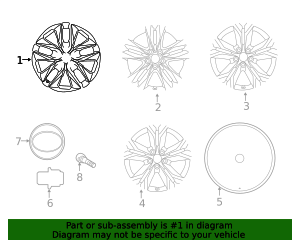 Genuine Toyota Wheel Disc part# 42611-08160 for 2021-2024 Toyota Sienna ...