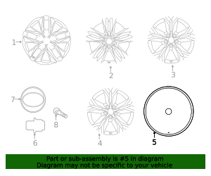 2023-2024 Toyota Sienna Wheel, Spare 42611-0R272 | Toyota Parts Center