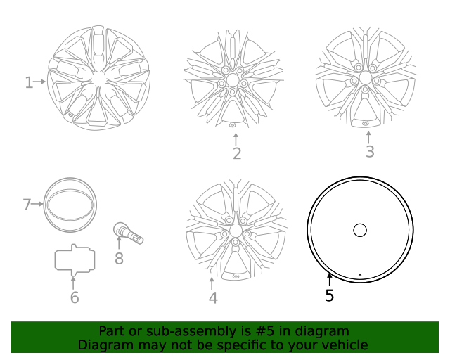 42611-0R271 - Wheel Disc - 2021-2022 Toyota Sienna | OEM Genuine Toyota ...
