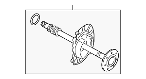 38163-1PA0A - Axle Shaft - 2012-2019 Nissan | World OEM Parts Nissan