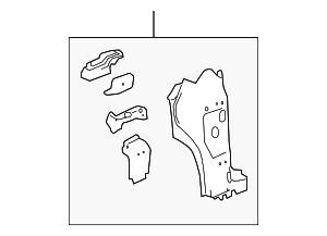 2010-2016 Cadillac SRX Driver Side Body Side Outer Panel Reinforcement ...