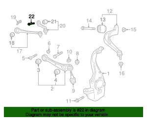 2017-2024 Audi Ft Upper Control Arm Mount Bolt N-912-216-01 | OEM Parts ...