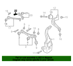 2017-2024 Audi Ft Upper Control Arm Mount Bolt N-912-216-01 | OEM Parts ...