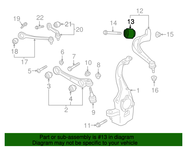 4K0-407-183-A - Suspension Control Arm Bushing 2018-2024 Audi ...