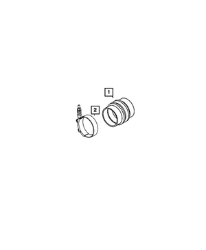 2004-2009 Dodge OEM NEW 05-09 Mopar Dodge Ram 2500 3500 Duct Charge Air ...