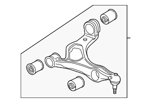 2011-2018 Porsche Cayenne Lower Control Arm 958-341-054-11 | Porsche Marin