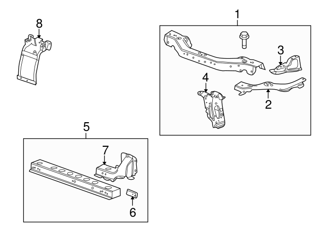 2010-2016 Cadillac SRX Hood Latch Bracket 22826611 | TascaParts.com