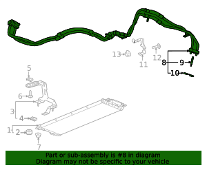 Transmission Cooler Inlet and Outlet Pipe 84873593 | GMPartsDirect.com