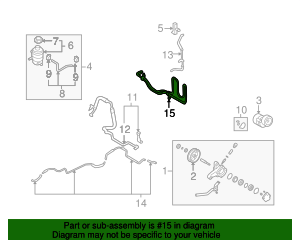 2006-2008 Hyundai Sonata Oil Cooler Tube 57550-3K050 | OEM Parts Online