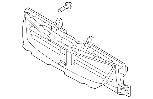 86370-4U500 - Radiator Support Access Cover 2014-2016 Kia Optima | Kia ...