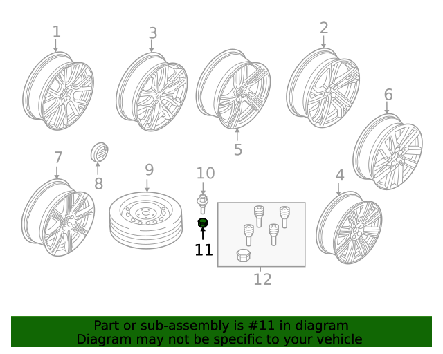 2017-2023 Volvo Wheel Bolt Cap 31660916 | NewAutoParts.com