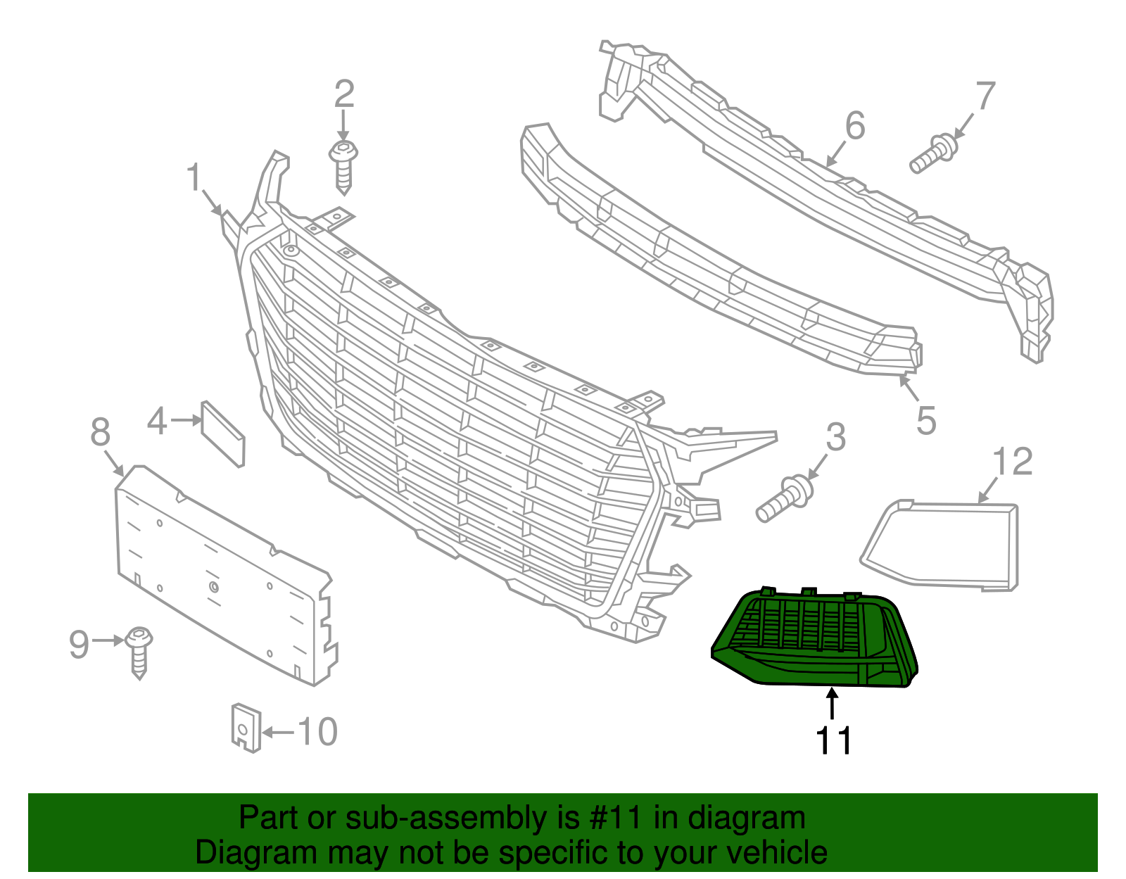 8S0-807-681-A-3Q7 - Outer Grille 2016-2018 Audi | Audi OEM Parts