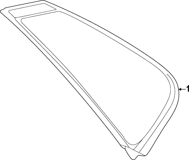 2023-2024 Toyota bZ4X Quarter Glass 62710-42510 | Toyota Parts Center