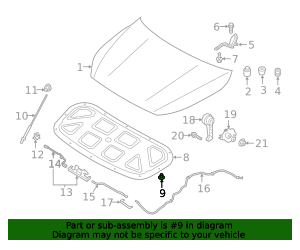 81126-M7000 - Insulator Pad Retainer 2019-2023 Kia Forte | Kia.Parts Store