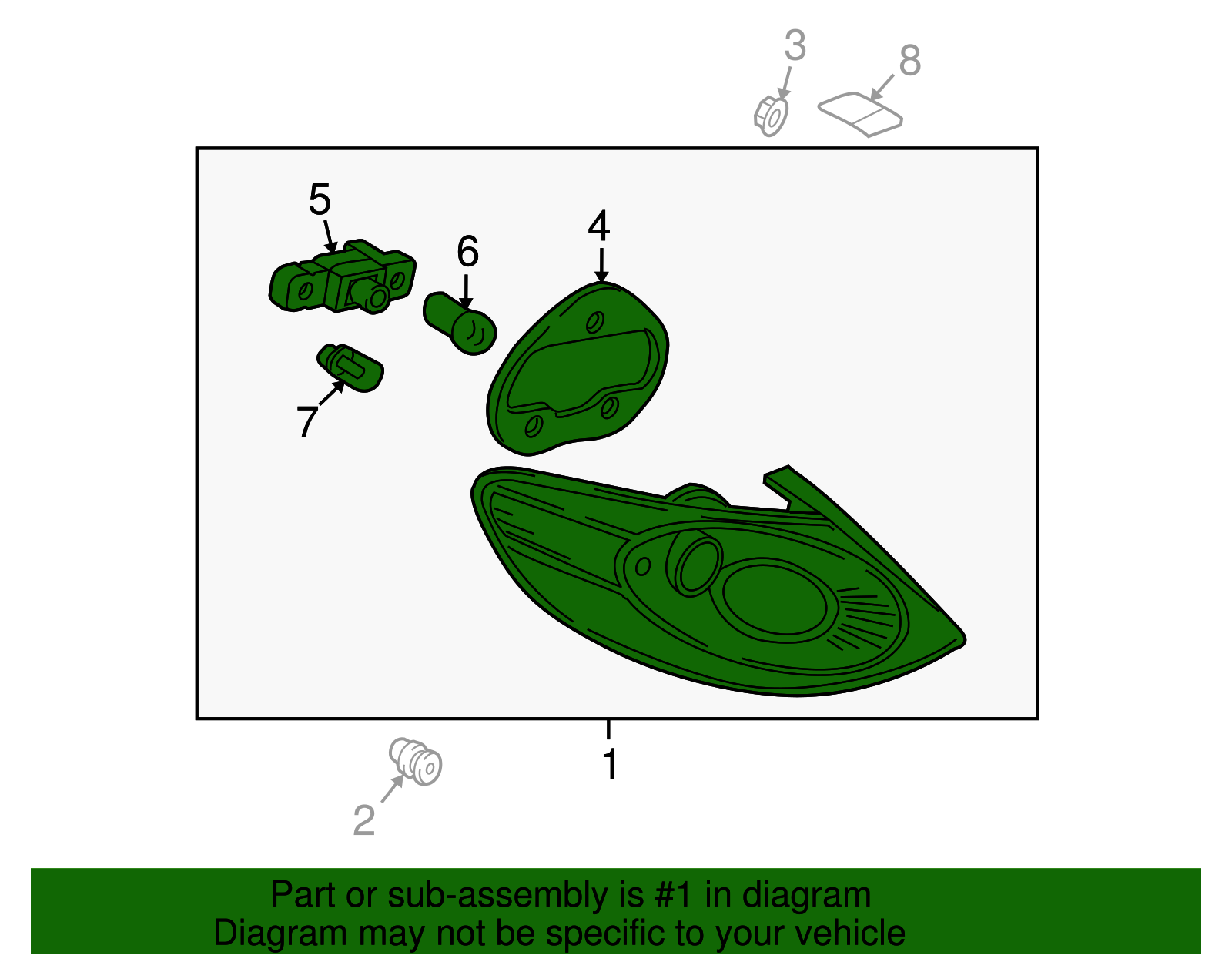 2011-2012 Volkswagen CC Tail Lamp Assembly 3C8-945-207-S | Wolfsburg ...