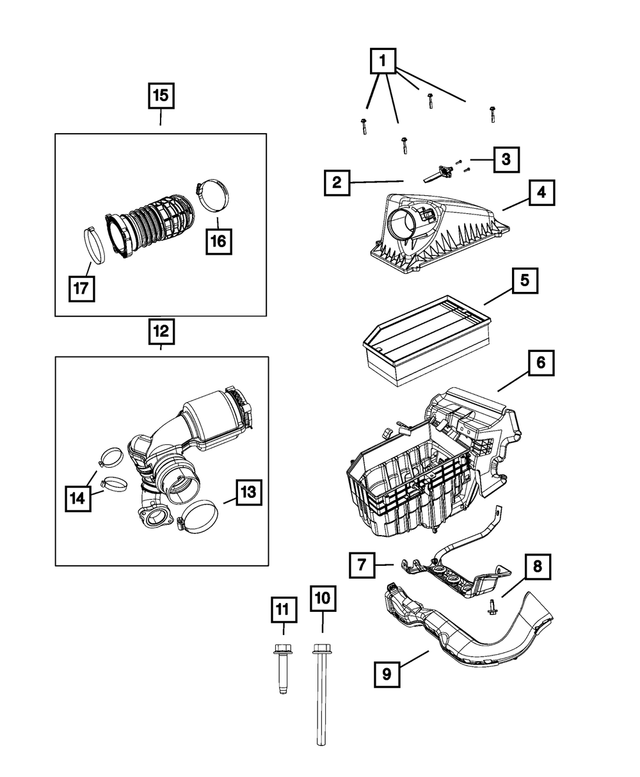 2018-2025 Jeep Air Cleaner Bracket 68298218AB | Mopar eStore