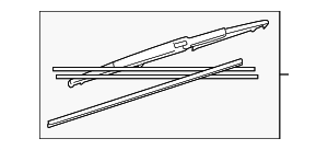 2011-2019 Toyota Rear Window Glass Wiper Blade Sienna | Toyota Parts ...