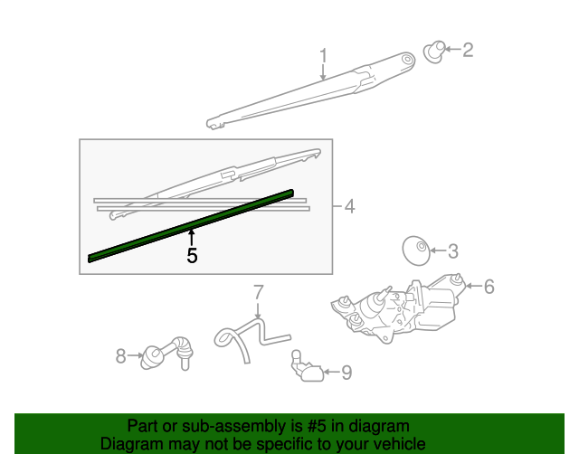 85214-0E050 - Wiper Blade Refill - 1998-2020 Toyota | OEM Genuine ...