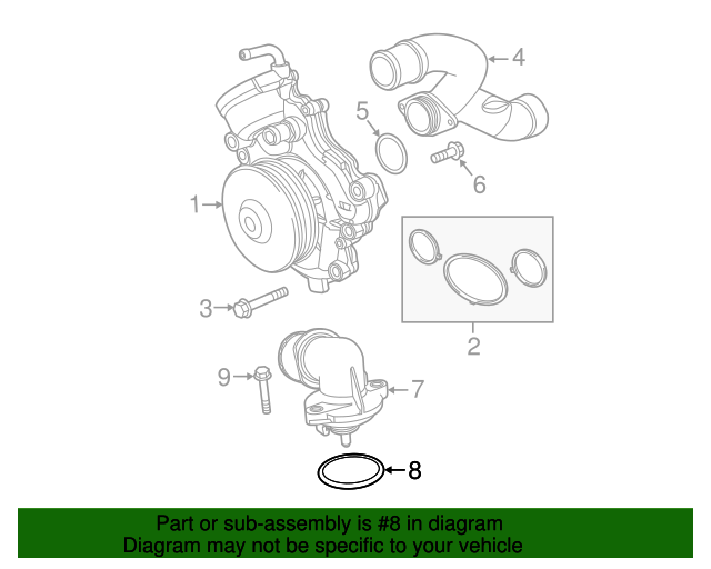 2014-2019 Mopar Thermostat O-Ring 68157217AA | Mopar Parts Canada