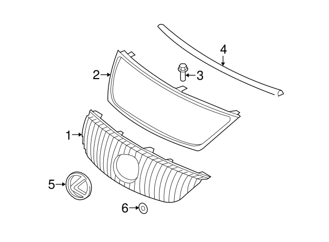 53141-53010 - Grille Emblem - 2006-2015 Lexus | My L Parts