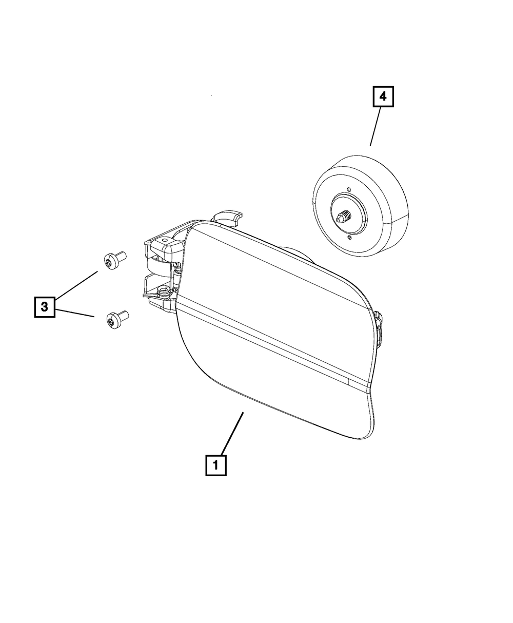 2011-2019 Chrysler 300 Fuel Filler Housing 68037709AG | Mopar eStore