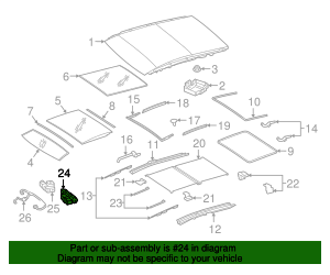 166-906-97-01 - Sunroof Motor 2015-2019 Mercedes-Benz | Mercedes-Benz ...