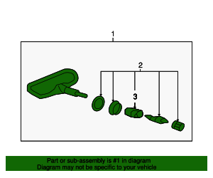 2008-2024 Mitsubishi Tire Pressure Monitoring System (TPMS) Sensor ...