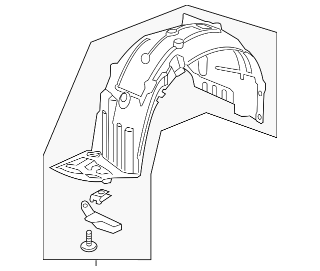 74151-TBA-A10 - Fender L Front (Inner) - 2016-2018 Honda Civic | Honda ...