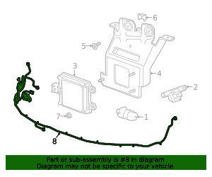 2019-2020 Chevrolet Blazer Front Object Alarm Sensor Wiring Harness ...