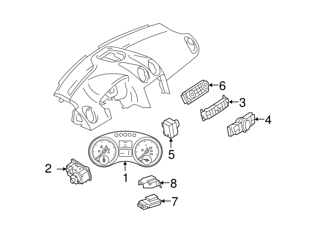 2007-2012 Mercedes-Benz Headlamp Switch 164-545-30-04-9116 | MB OEM Parts