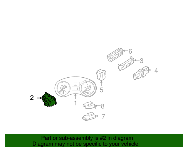 2007-2012 Mercedes-Benz Headlamp Switch 164-545-30-04-9116 | MB OEM Parts