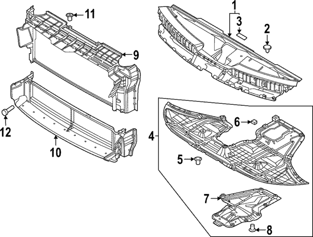 2023-2024 Kia Sportage Under Cover 29110-DW000 | TascaParts.com